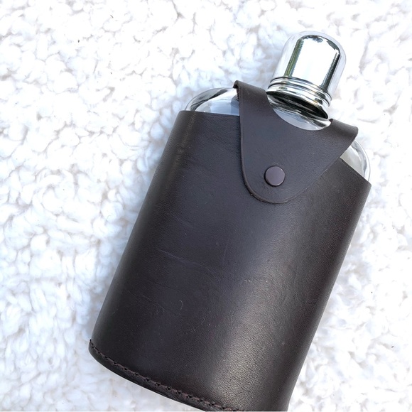 Tex Tan | Kitchen | Tex Tan Flask Oz With Leather Cowhide Case 7x45 Euc ...